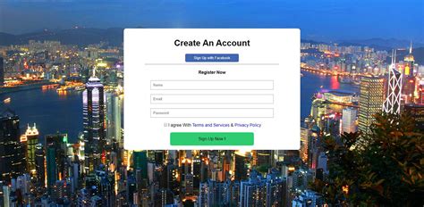 Simple Sign Up Form With HTML CSS On Behance