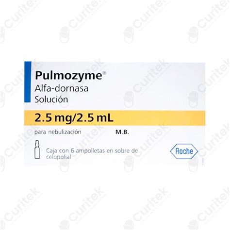 Pulmozyme 25 Mg 25 Ml Para NebulizaciÓn