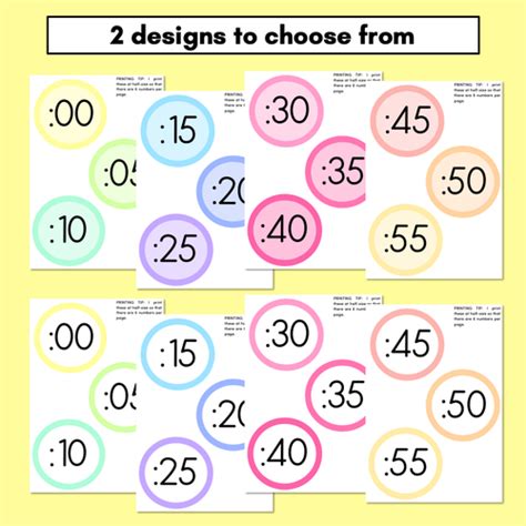 Rainbow Clock Display Rainbow Classroom Decor Mrs Learning Bee