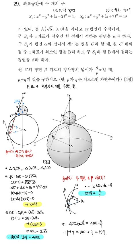 고39모 2022년 9월 모의고사 수학 문제풀이 해설 확통 미적분 기하~30번 네이버 블로그