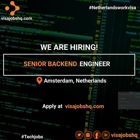 Senior Backend Engineer In Amsterdam Relocate To Netherlands With