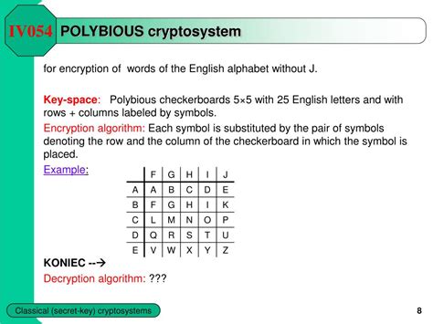 Ppt Chapter 4 Classical Secret Key Cryptosystems Powerpoint