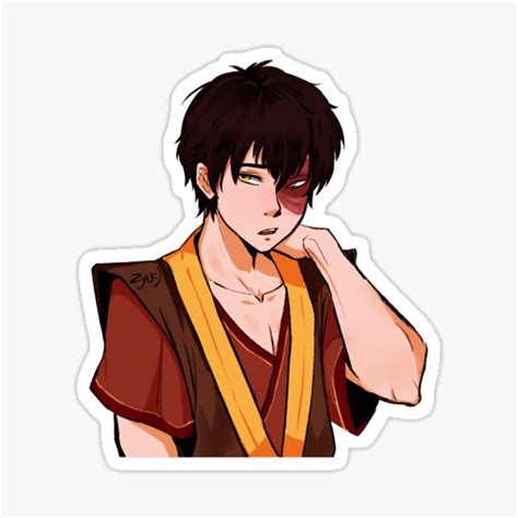 Zuko Avatar The Last Airbender Sticker By Zyulla Redbubble