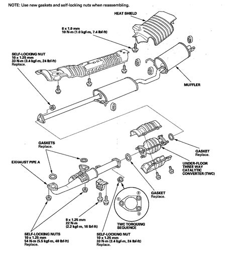 Exhaust Pipe Service And Repair — 2008 Honda Pilot 4wd V6 35l Service