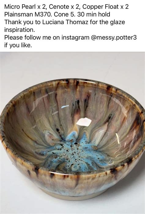 Glaze Combos For Pots Pottery Glaze Combinations Bowls Metallic