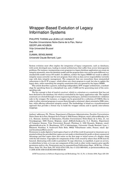 pdf wrapper based evolution of legacy information systems
