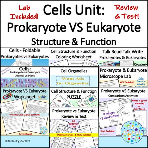 Cell Structure And Function Biology Unit Bundle Made By Teachers
