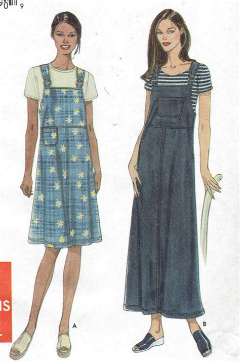 Overall Jumper Dress Pattern In Two Lengths By Miabdrygoods Simple