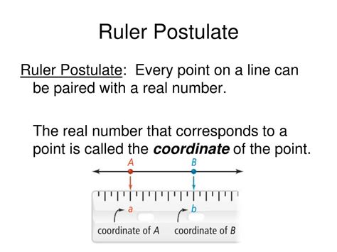 Ppt Understanding The Ruler Postulate And Segment Measurement In