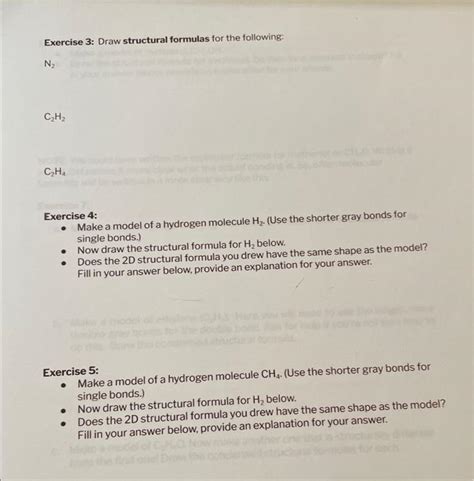 Solved Exercise Draw Structural Formulas For The Chegg