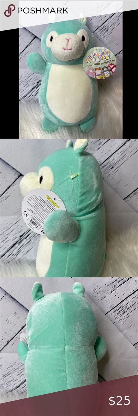 Squishmallow Hug Mees Pierre Llama Kellytoy 10” Prehistoric Age Toy
