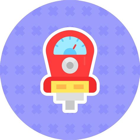 Meter Flat Sticker Icon 37796576 Vector Art At Vecteezy