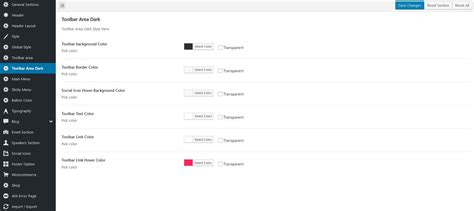 Topbar Sections RSTheme