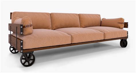 Sofa Loft 3s Modelo 3d 59 Max Fbx Free3d