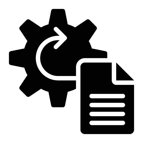 Data Preprocessing Transformation Glyph Solid Icon 55601696 Vector Art