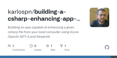 Github Karlospnbuilding A Csharp Enhancing App With Openai And