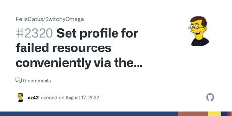 Set Profile For Failed Resources Conveniently Via The Popup Menu Not