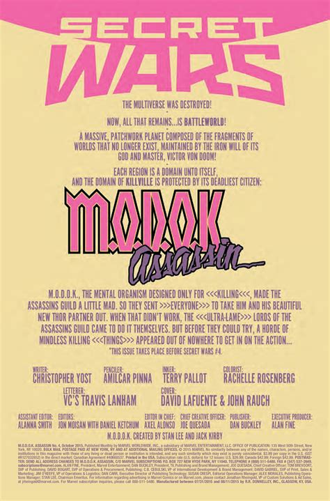 Preview Modok Assassin 4 Comic Vine