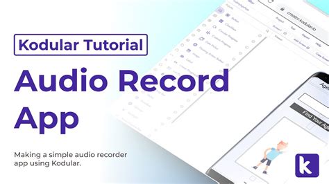 Kodular 1 Membuat Audio Recorder App Youtube