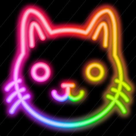 Neon Cats Twitch Kick Sub Bit Badges For Streamers Vtubers 28