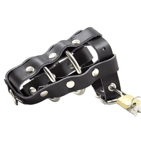 Gaiola De Castidade Couro A Loja Da Castidade