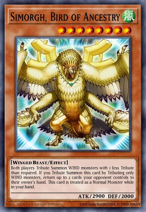 Simorgh Bird Of Ancestry Yu Gi Oh Card Database Ygoprodeck