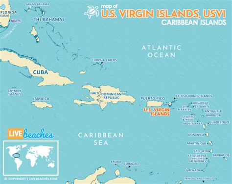 Map Of Us Virgin Islands Escape To The Caribbean ☀️