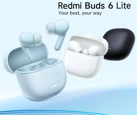 Redmi Buds 6 Lite With Up To 40dB Hybrid ANC Announced