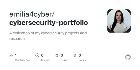 Github Emilia4cybercybersecurity Portfolio A Collection Of My Cybersecurity Projects And