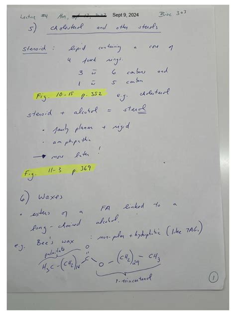 Biochem Lecture 3 Notes Pdf