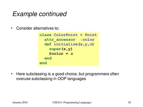Cse341 Programming Languages Lecture 20 Arrays And Such Blocks And Procs Inheritance And