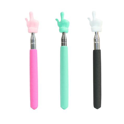 3pcs Telescopic Teachers Pointer Mini Extendable Hand Pointer Finger Pointer Stick Teaching