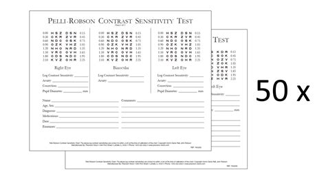 Printable Contrast Sensitivity Eye Chart Eye Chart Printable