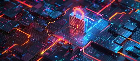 Visualization Of A Secure Network Infrastructure Cyber Security Premium Ai Generated Image