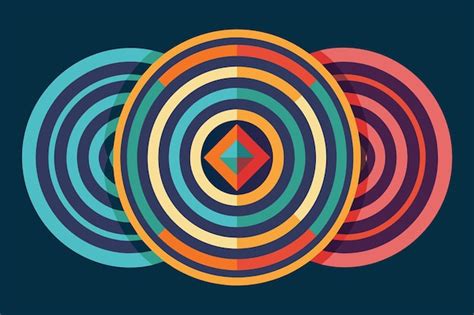 Premium Vector A Series Of Concentric Rings Symbolizing Unity And Interconnectedness