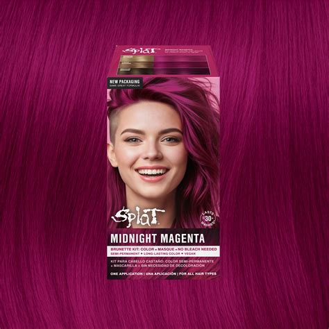 Midnight Magenta No Bleach Hot Pink Hair Dye For Dark Hair Splat