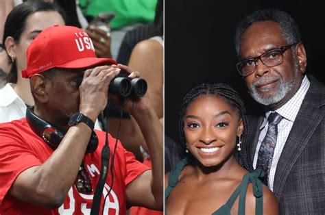 Simone Biles Calls Dad Ronald ‘sooo Freaking Cute For Using Binoculars