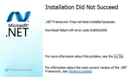 The Net Framework Is Not Supported On This Operating System