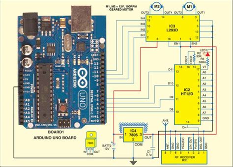 arduino based rf controlled robot full project with source code