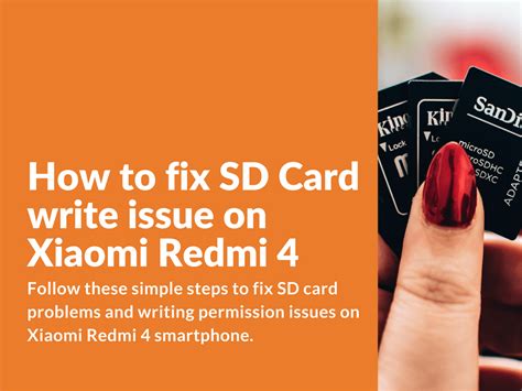 Guide How To Fix Sd Card Write Issue On Xiaomi Redmi 4 Xiaomi Firmware