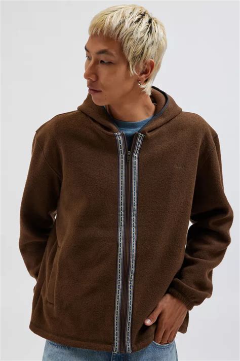 Katin Nelson Hooded Full Zip Fleece Jacket Urban Outfitters