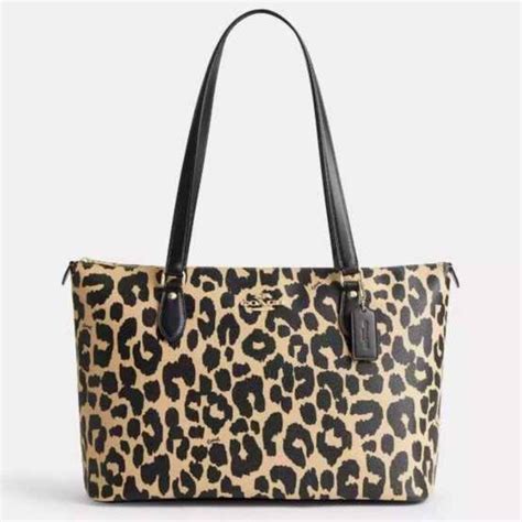 Coach Bags Coach Gallery Tote Bag W Leopard Print Poshmark