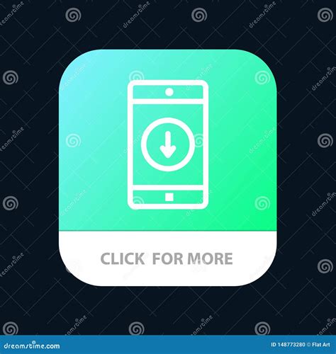 Application Mobile Mobile Application Down Arrow Mobile App Button Android And Ios Line