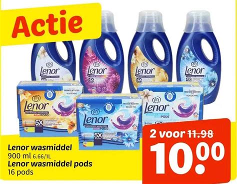 Lenor Wasmiddel 900 Ml 6 66 1l Lenor Wasmiddel Pods 16 Pods Aanbieding