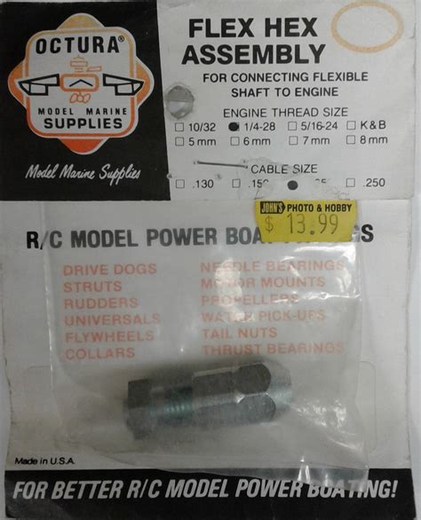 Octura Ocfhp4518 Flex Hex Assembly Hobbyplex