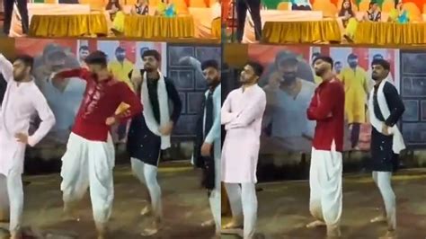 Viral Garba Dancers Create Iconic Step Using Arshdeep Singh And Abrar