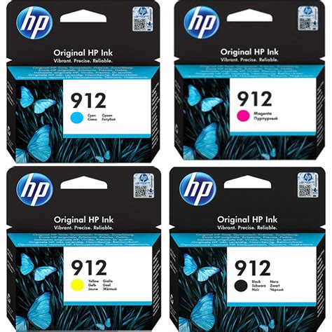 HP 912 Multipack - 4 Ink Cartridges Pack (Black Cyan Magenta Yellow ...
