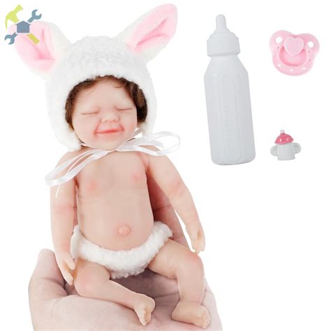 Reborn Bonecas Renascidas Miniatura De 6 Polegadas De Silicone Realistas Recém Nascidas Laváveis