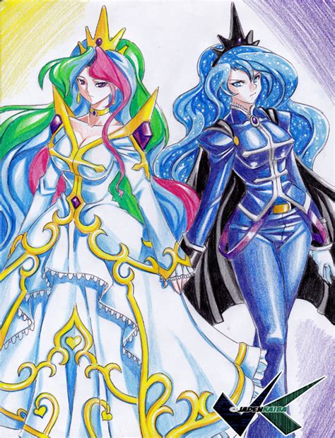 Commission Celestia X Luna By Jadenkaiba On Deviantart