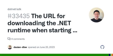 The Url For Downloading The Net Runtime When Starting A Fx Dependent App Is Incorrect · Issue